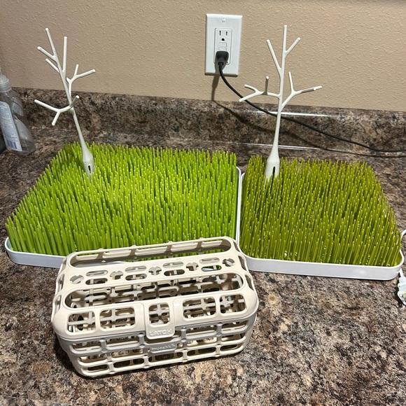 Kitchen | Green Grass Drying Rack With Tree Accessories | Poshmark